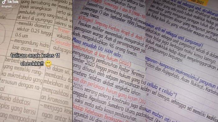 Fakta Viral Tulisan Tangan Siswa SMA Sangat Rapi bak Ketikan Komputer ...